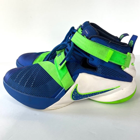 Nike | Shoes | Nike Lebron James Zoom Soldier 9 Game Royalwhitegreen ...